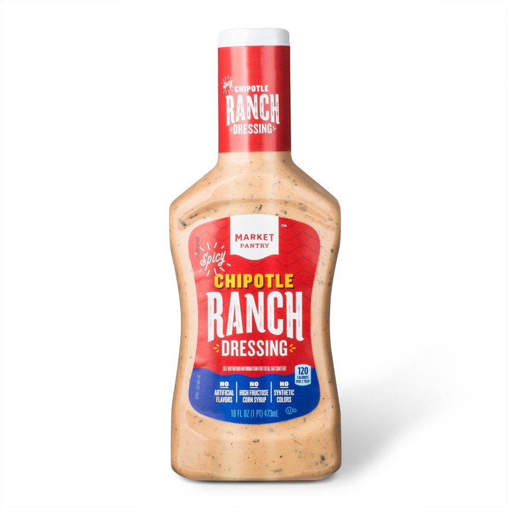 Diet info for Chipotle Ranch Dressing 16 Fl Oz - Market Pantry™ - Spoonful