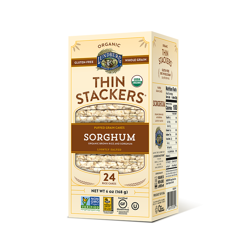 LIGHTLY SALTED SORGHUM ORGANIC BROWN RICE AND SORGHUM PUFFED GRAIN RICE ...
