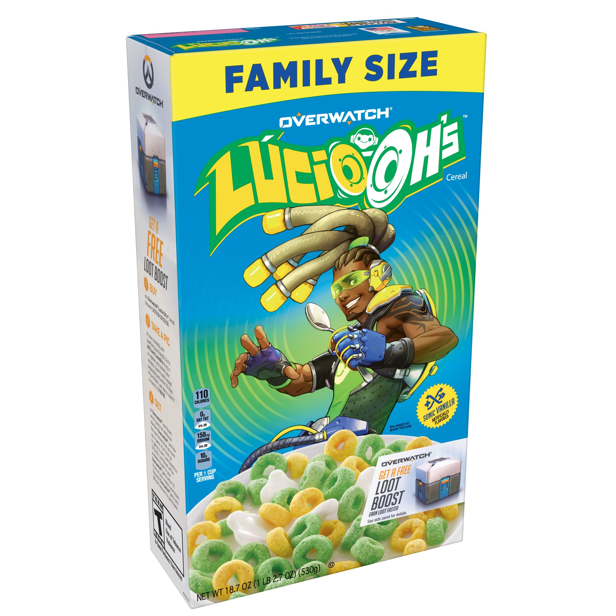 Kellogg's Licensed Brands Cereal Lucio Oh's Vanilla 18.7oz Ingredients ...