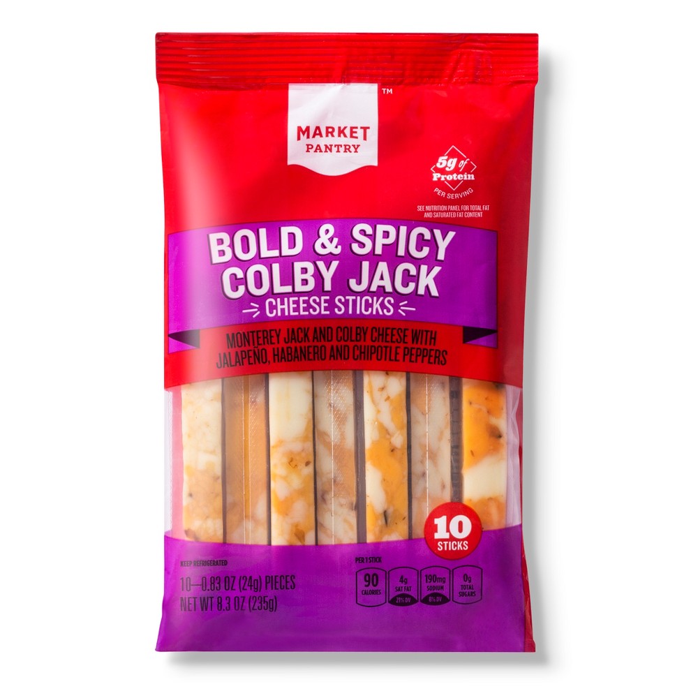 Diet info for BOLD & SPICY COLBY JACK CHEESE STICKS, BOLD & SPICY COLBY ...