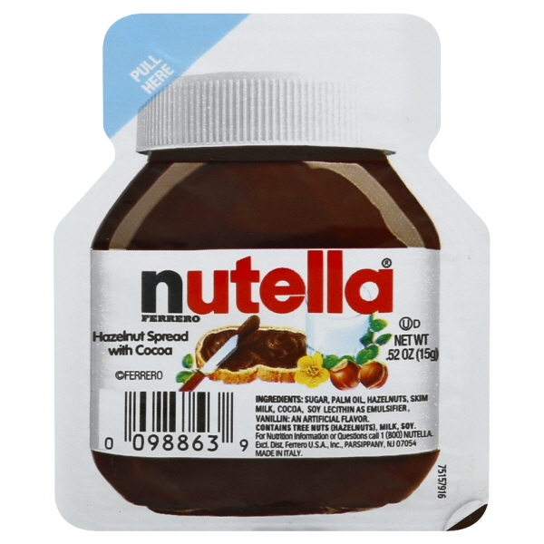 Diet info for Nutella® Hazelnut Spread 120ct Packets - Spoonful