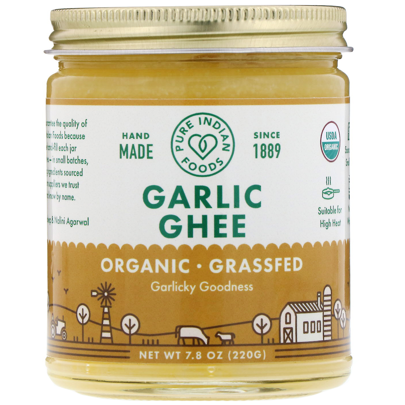 Diet info for ORGANIC GARLIC GHEE, GARLIC - Spoonful