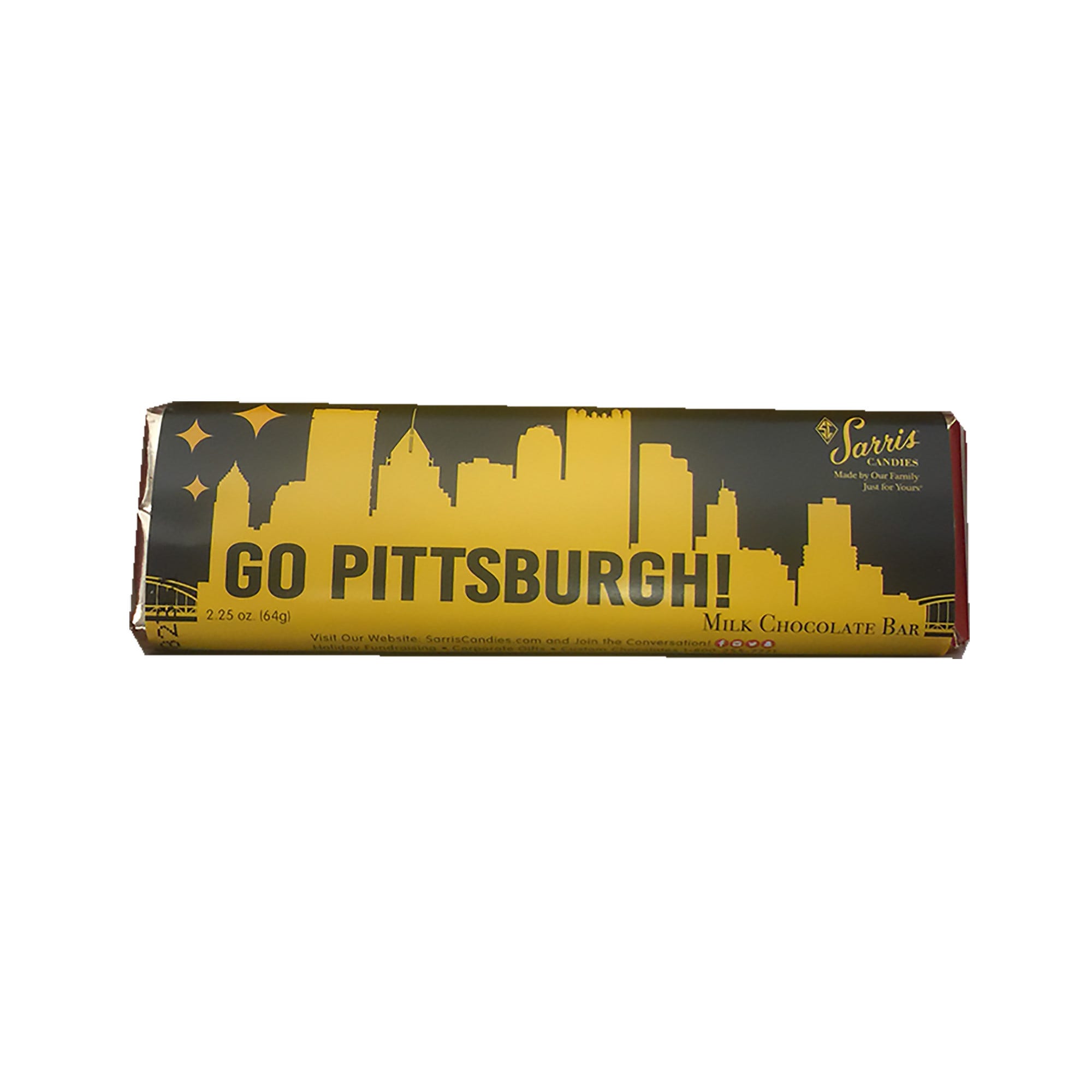 Diet info for GO PITTSBURGH! MILK CHOCOLATE BAR, GO PITTSBURGH! MILK ...
