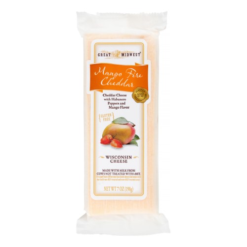 MANGO FIRE CHEDDAR WITH HABANERO PEPPERS AND MANGO FLAVOR WISCONSIN ...