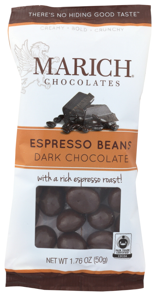 Marich Dark Chocolate Espresso Beans, 1.76 Oz Ingredients | Spoonful