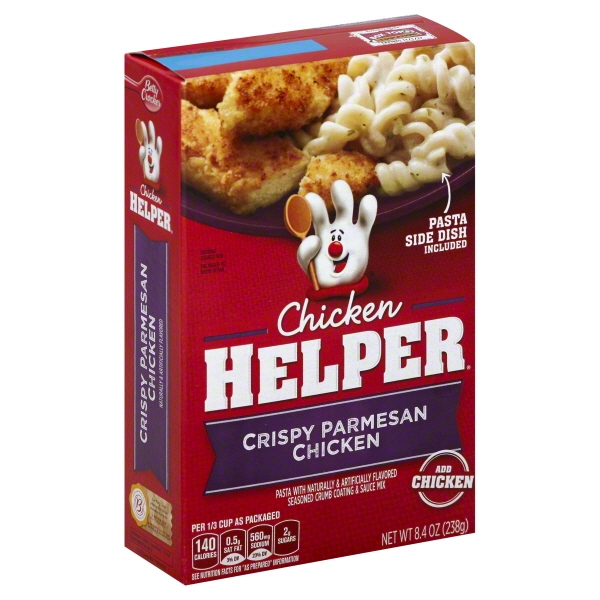 Diet info for CHICKEN HELPER, PASTA WITH CRUMB COATING & SAUCE MIX ...