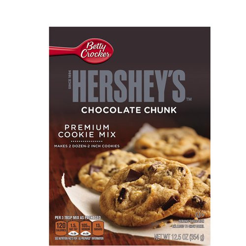 Diet info for BETTY CROCKER, HERSHEY'S, PREMIUM COOKIE MIX, CHOCOLATE ...
