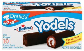 Diet info for Drake's Yodels Devil's Food Cakes, 11 oz, 10 Count - Spoonful
