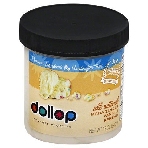 Diet info for Dollop Gourmet Frosting Madagascar Vanilla -- 12 oz ...