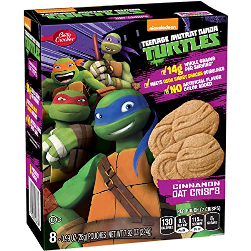 Diet info for BETTY CROCKER, TEENAGE MUTANT NINJA TURTLES OAT CRISPS ...