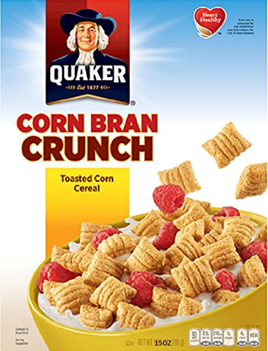 Quaker Corn Crunch Toasted Corn & Oat Cereal 15 Ounce Paper Box ...