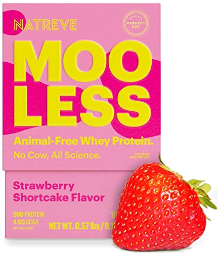 Natreve Moo Less Animal Free Whey Protein Strawberry Shortcake Flavour ...