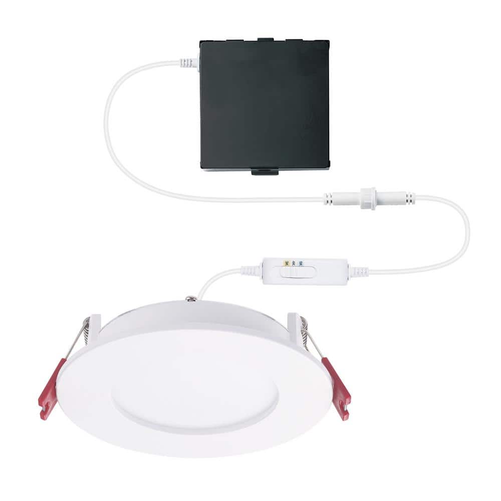 Pro Value Series Integrated LED 4 in Round Adj Color Temp Canless ...