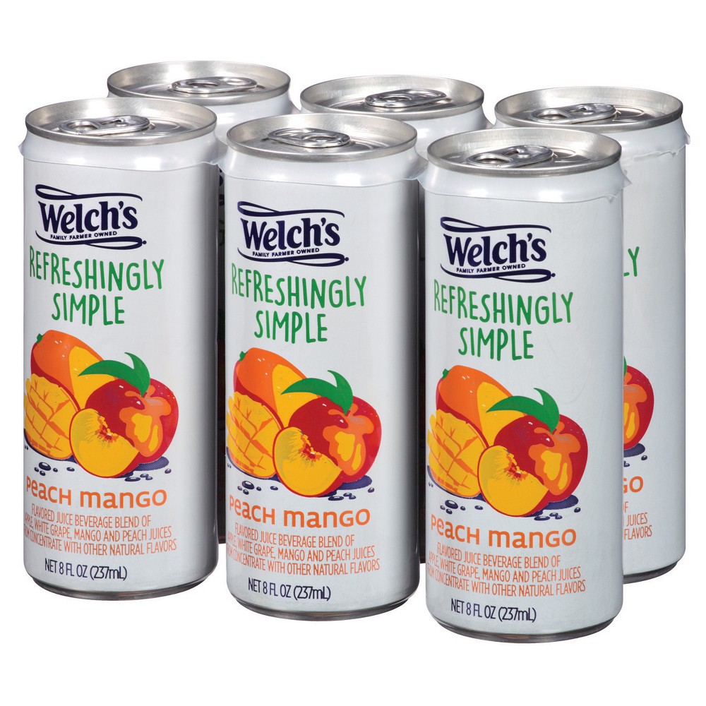 WELCH'S, REFRESHINGLY SIMPLE BEVERAGE, PEACH MANGO Ingredients | Spoonful